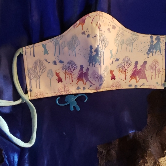 Hand Crafted | Accessories | Frozen Olaf Face Mask Reversible Blue ...